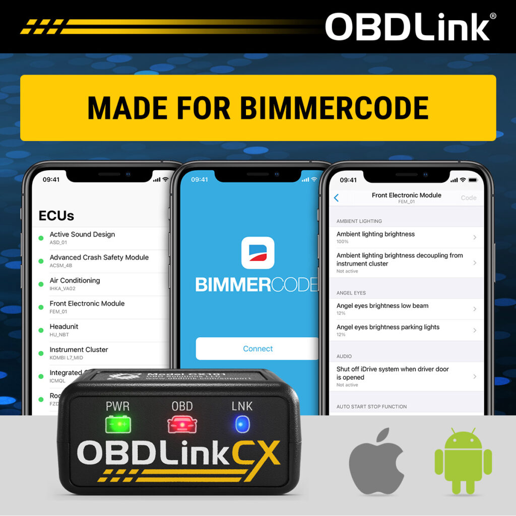 OBDLink® CX - Bluetooth 5.1 BLE OBD2 Adapter For BimmerCode